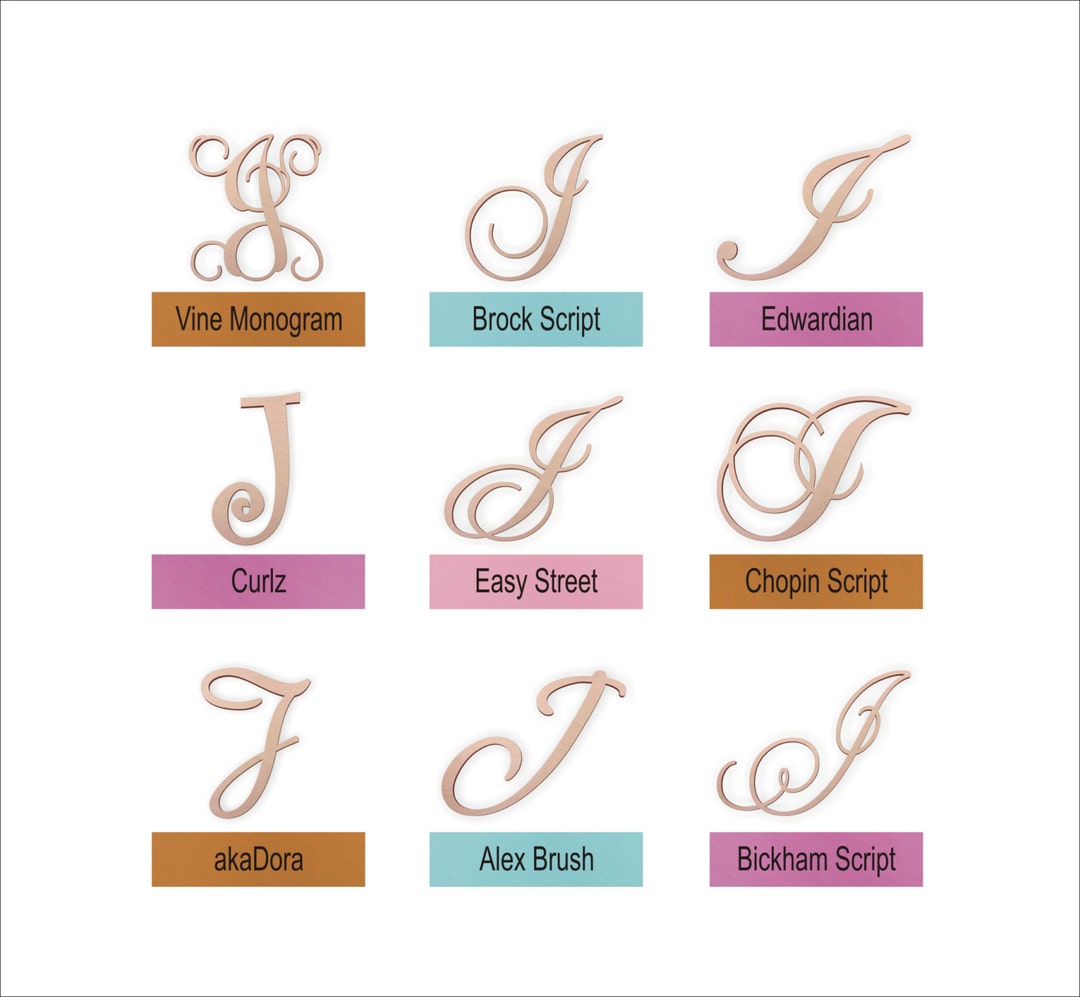 Cake Topper Letter "j" Wedding Cake Topper, Birthday Cake Topper, Baby ...