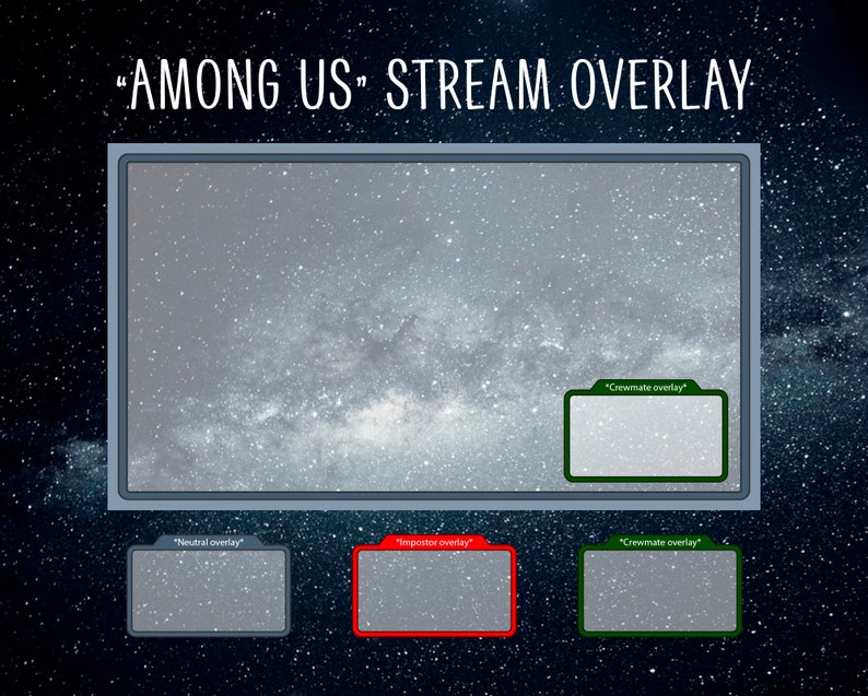 Among Us Twitch Stream Overlay Layout - Etsy