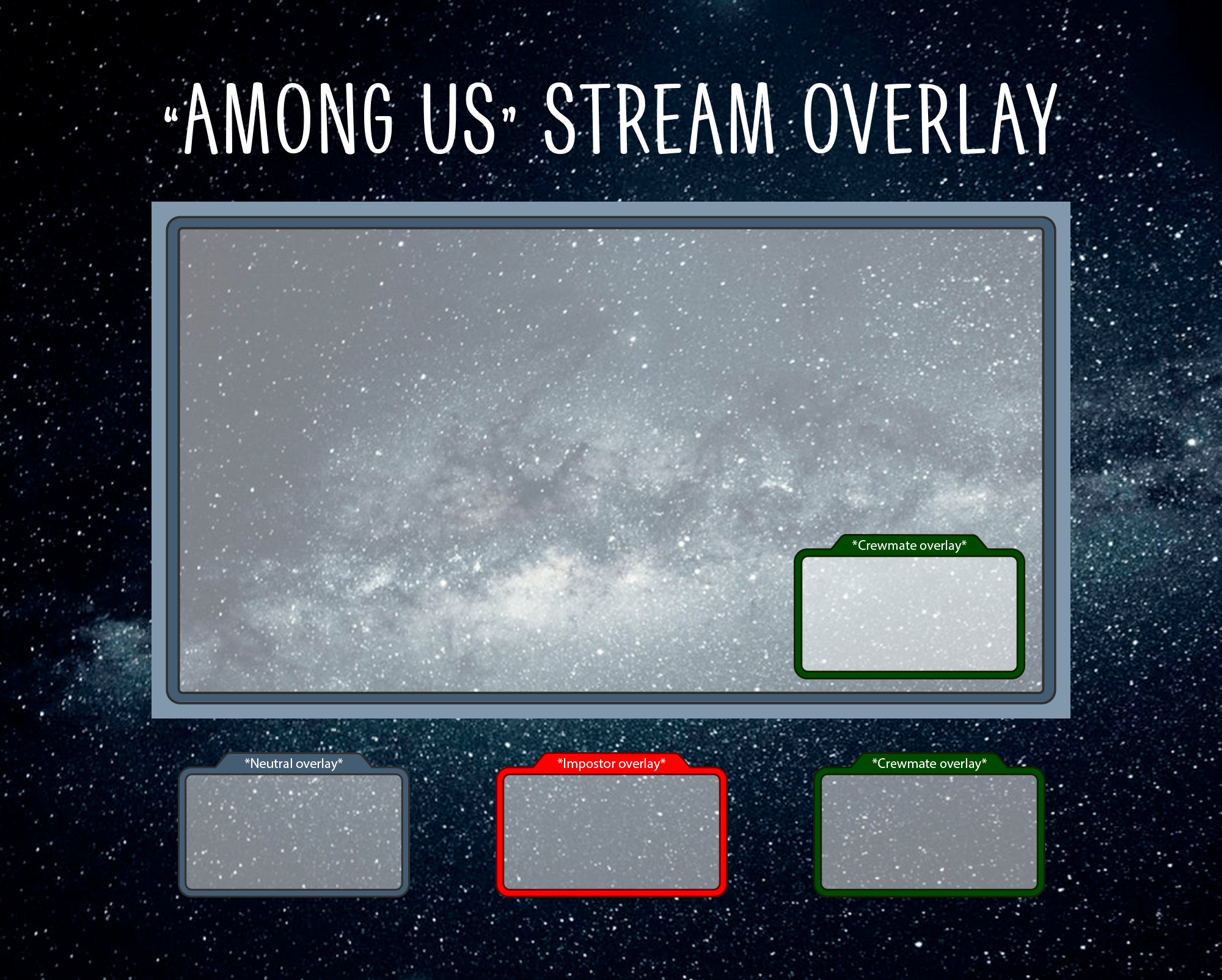 Among Us Twitch Stream Overlay Layout - Etsy Israel