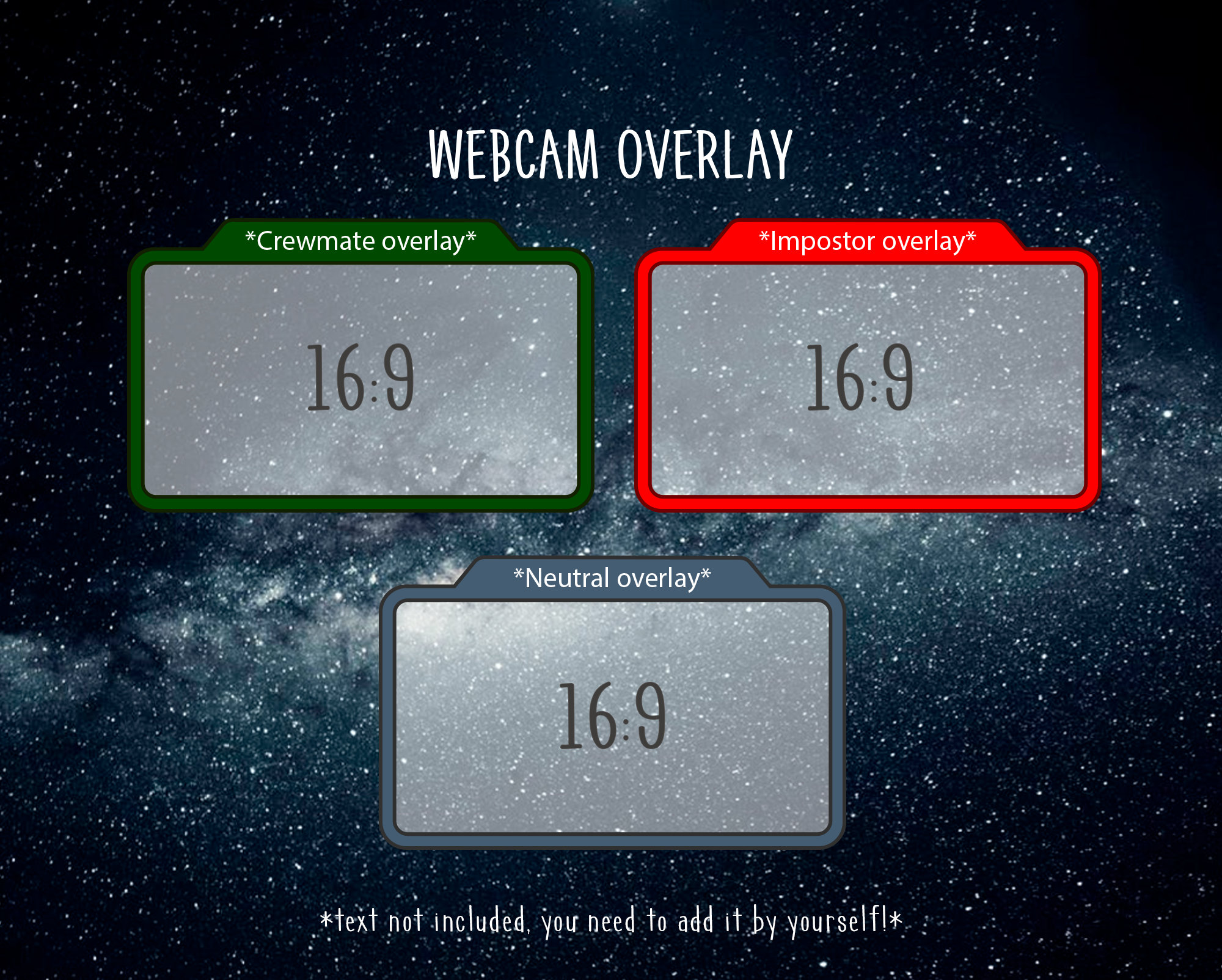 Among Us Twitch Stream Overlay Layout - Etsy España