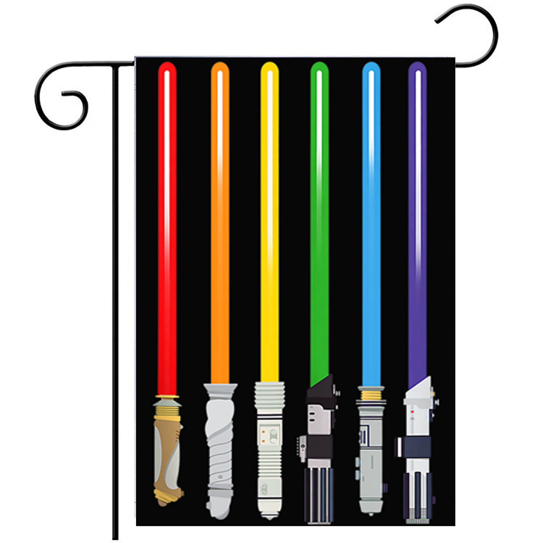 Light Saber Pride Garden Flag Pride Flag 12 by | Etsy