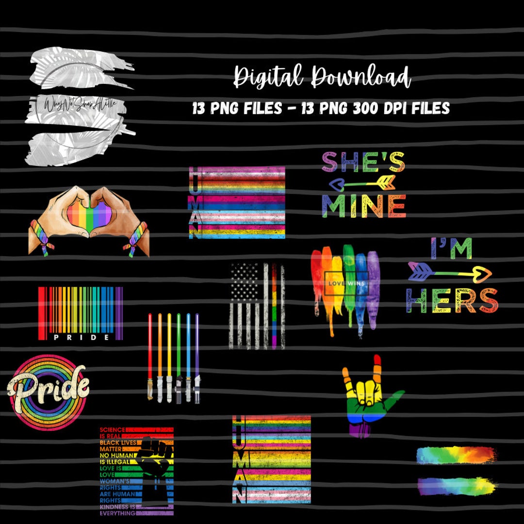 Pride PNG Bundle LGBTQ Pride PNG Bundle Lgbtqia Svg Bundle Pride Car ...