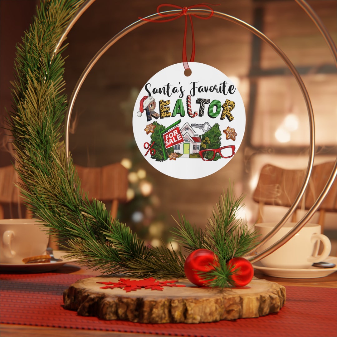 Realtor Christmas Gift Real Estate Agent Christmas Ornament Aluminum ...