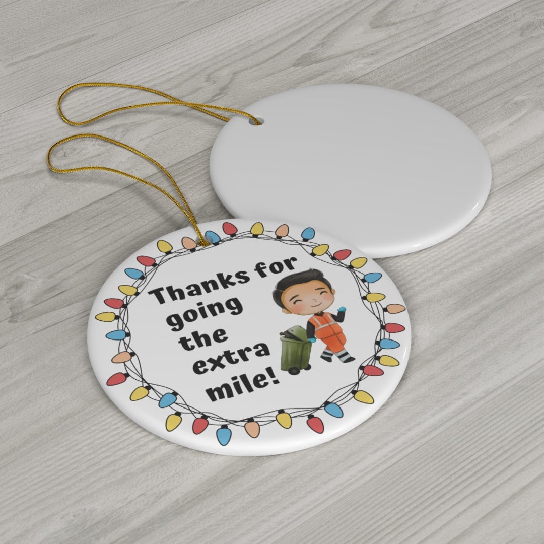 Trash Collector Christmas Ornament Garbage Man Gift Garbage Collector ...
