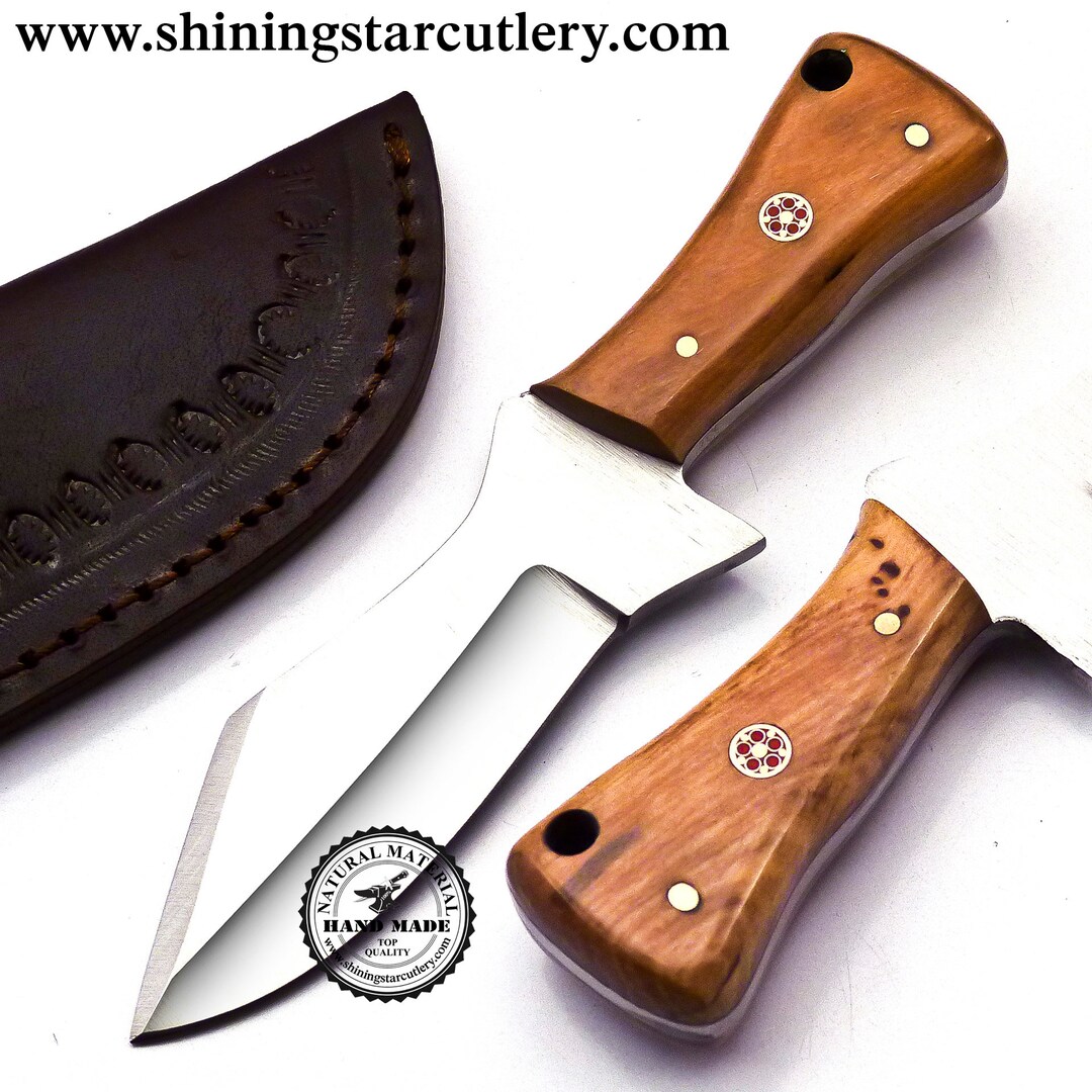 Custom Hand Made D2 Tool Steel Knife W/leather Sheathdhk206r - Etsy