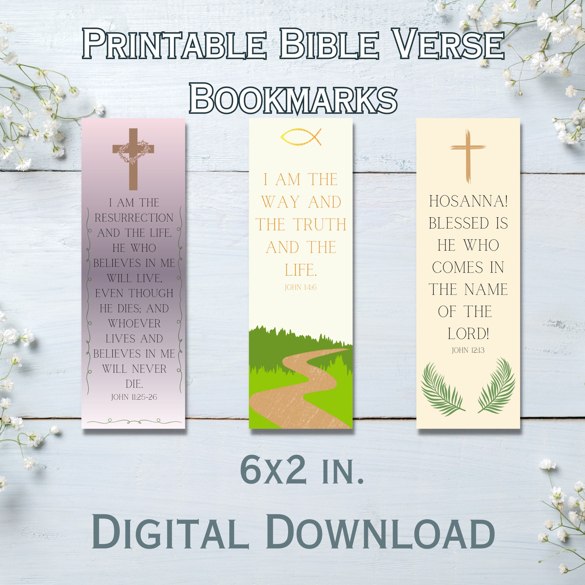 Easter Bookmarks Bible Verse Bookmarks Easter Gift Christian Bookmarks ...