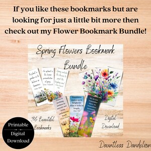 Flower Bookmarks, Wildflowers, Watercolor Bookmarks, Printable ...