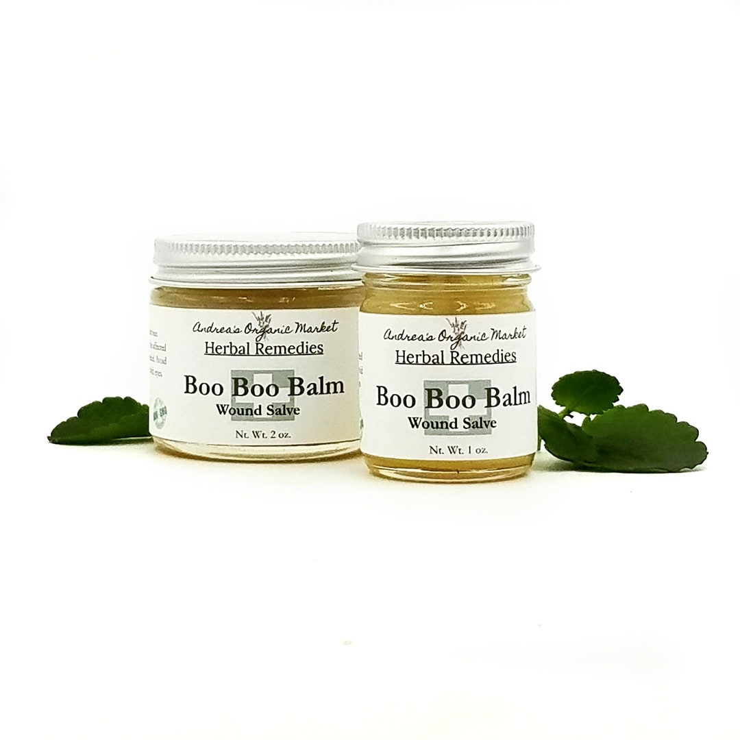 Organic Herbal First Aid Boo Boo Salve for Minor Wounds, Natural Balm ...
