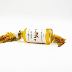 Organic Goldenrod Flower Infused Oil, Herbal All Over Body Oil for the ...