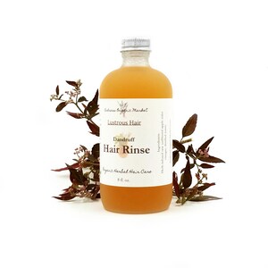 Organic Dandruff Hair Rinse With Herb Infused Raw Apple Cidar Vinegar ...