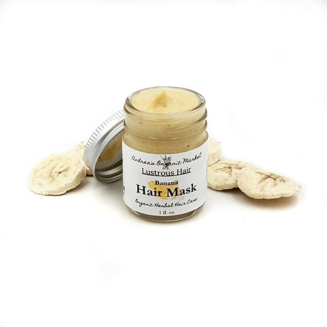 Organic Banana Hair Mask Sample, Hair Mask Mini, Trial Size Hair Mask ...