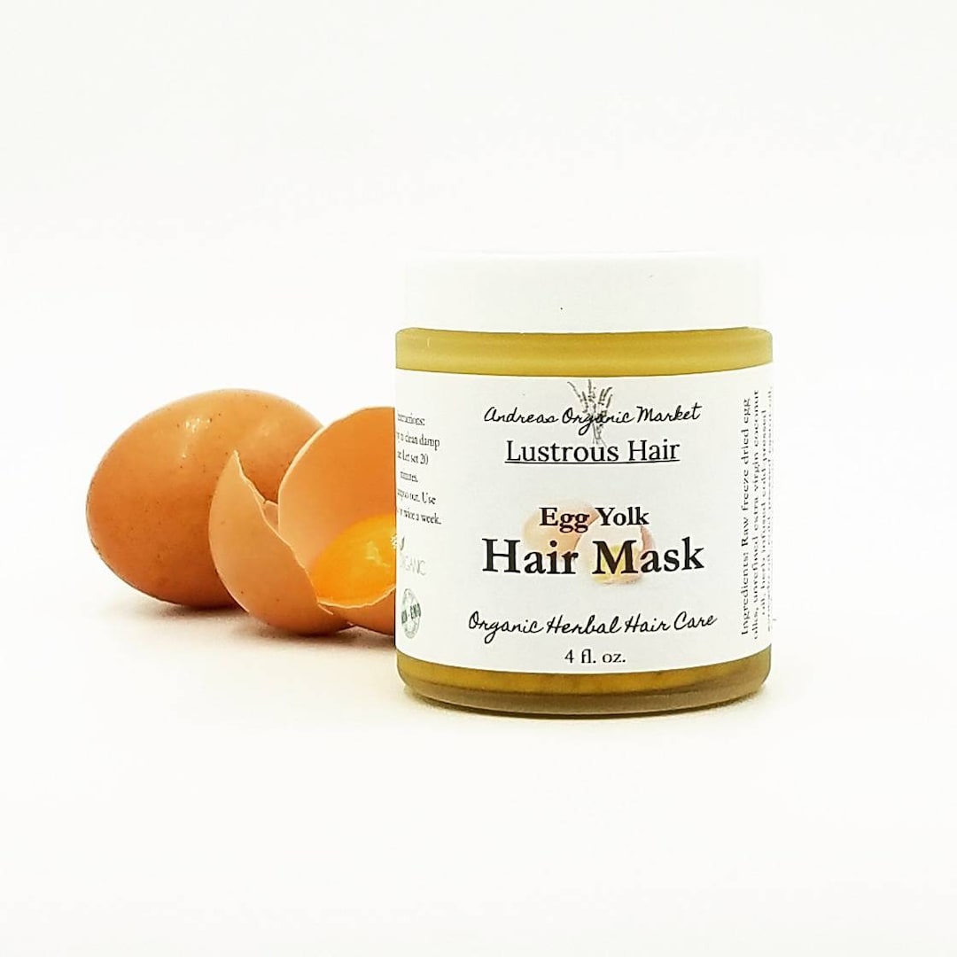 Organic Egg Yolk Hair Mask, Deep Conditioner for Normal to Dry Hair and ...