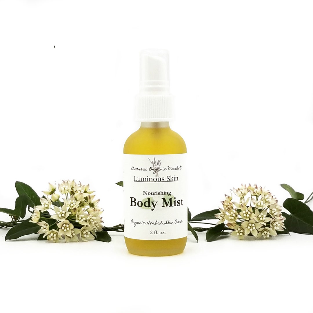 Organic Unscented Body Mist, Natural Vegan Moisturizing Spray in a ...