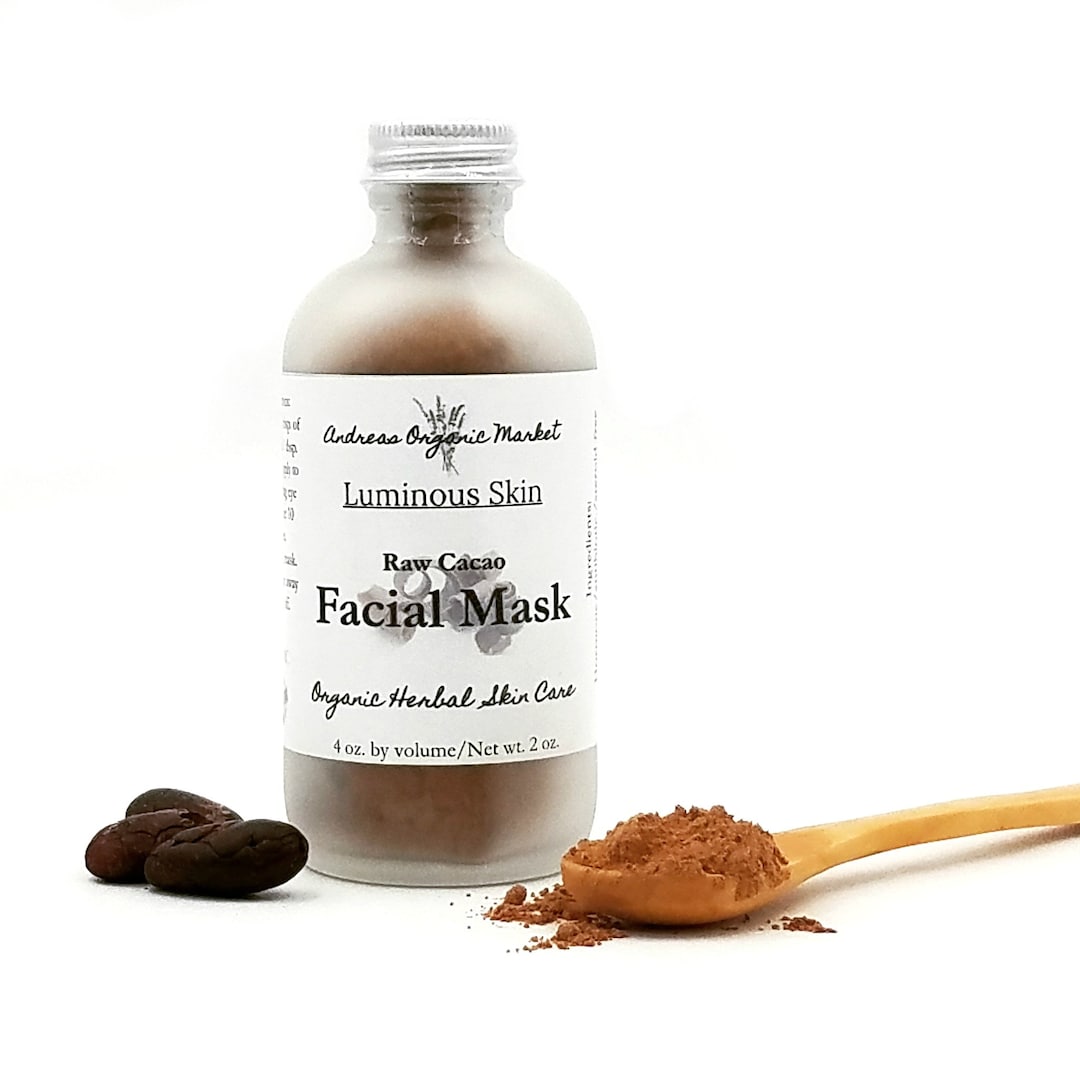 Organic Raw Cacao Facial Mask, Natural Chocolate Anti Aging Facial Mask ...