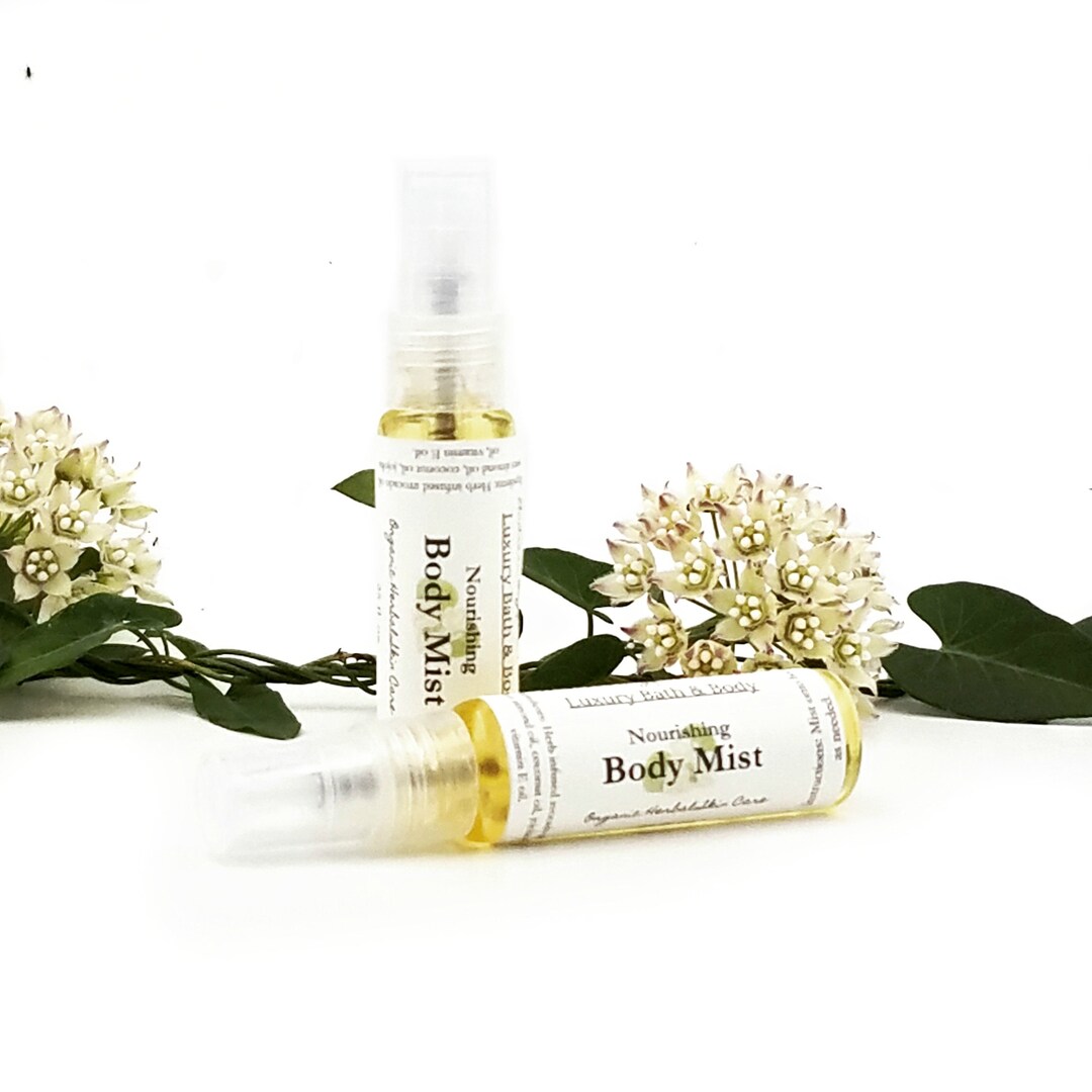 Organic Body Mist Sample, Unscented Herbal Spray Moisturizer, Travel ...