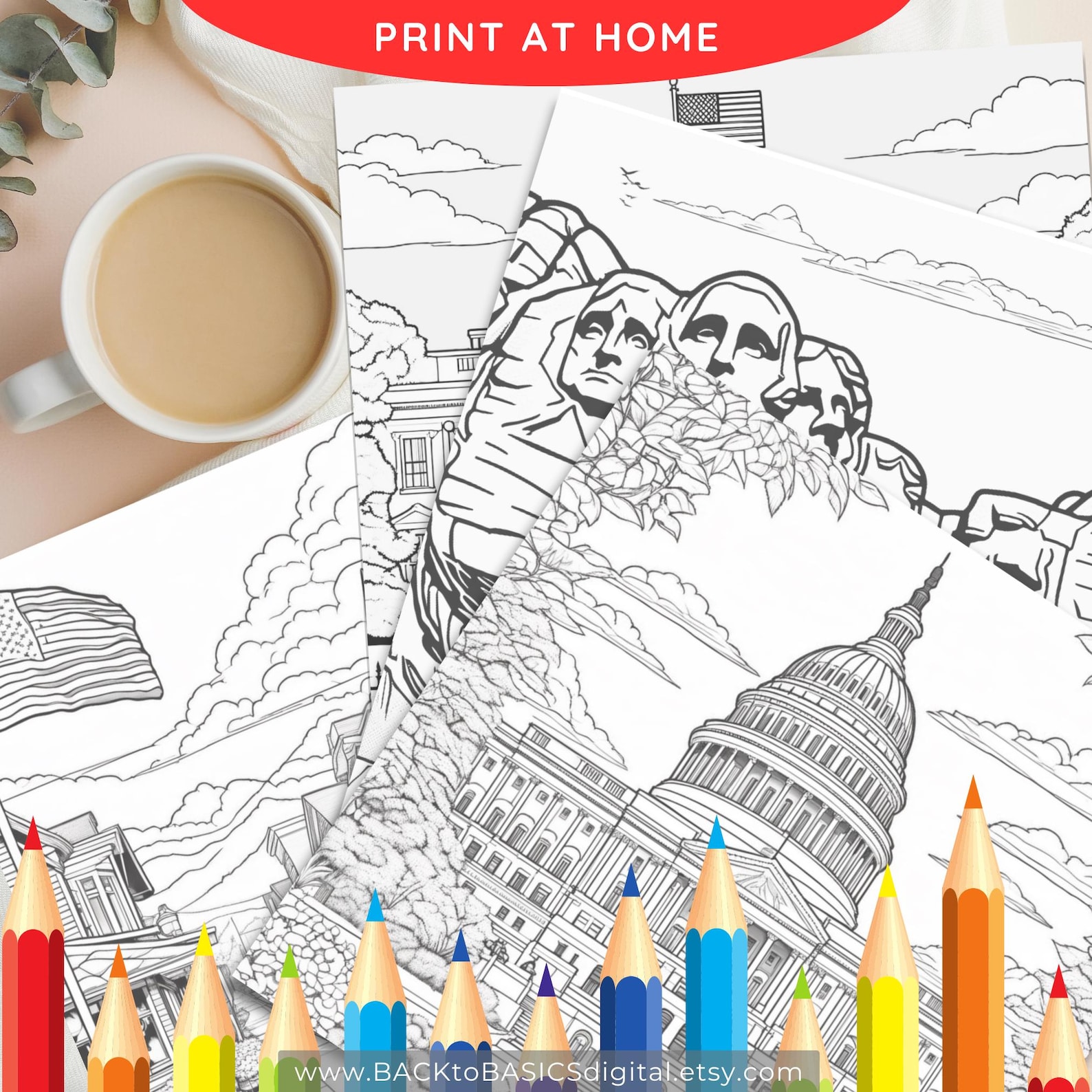 Election Adventure Coloring Book | Printable Relaxing and Fun Activity ...