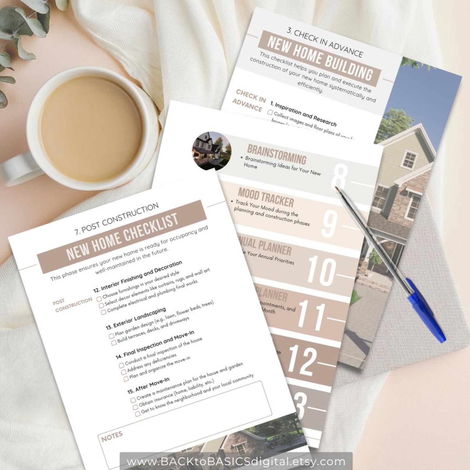 Home Building Workbook - 14-page Printable PDF Workbook, Digital ...