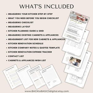 Kitchen Layout Planner | Fillable PDF for Home Remodel | Easy-to-use ...