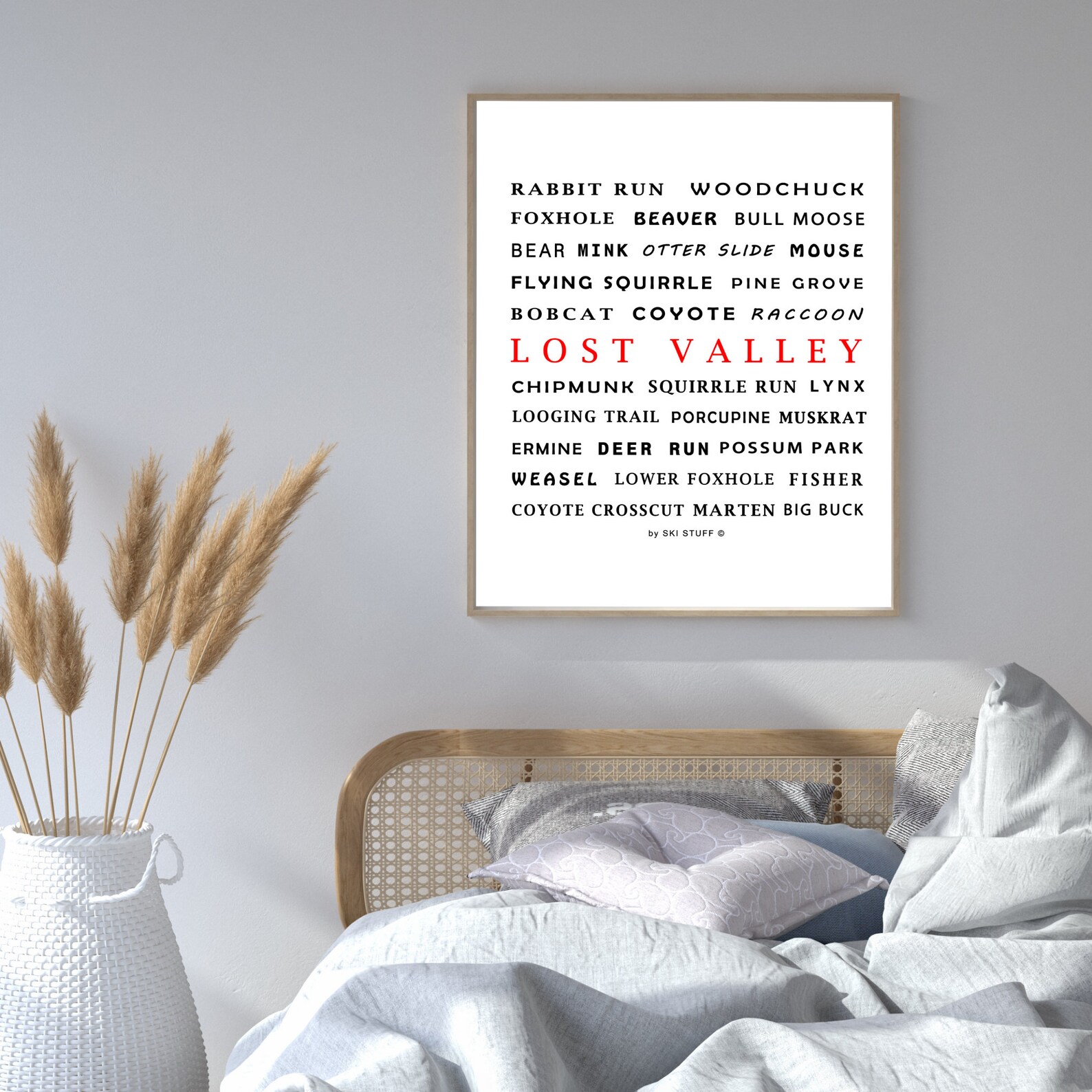 Printable Lost Valley Maine Ski Resort Trail Names - Digital Download ...