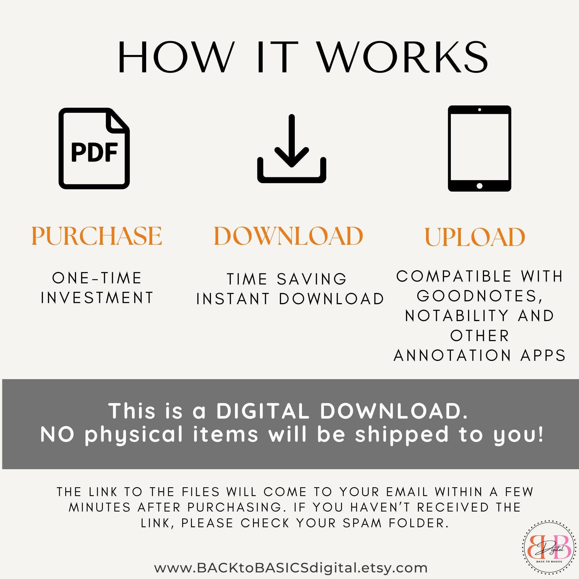 Digital Student Notebooks, Back to School, 60+ Pages, Subject Dividers ...