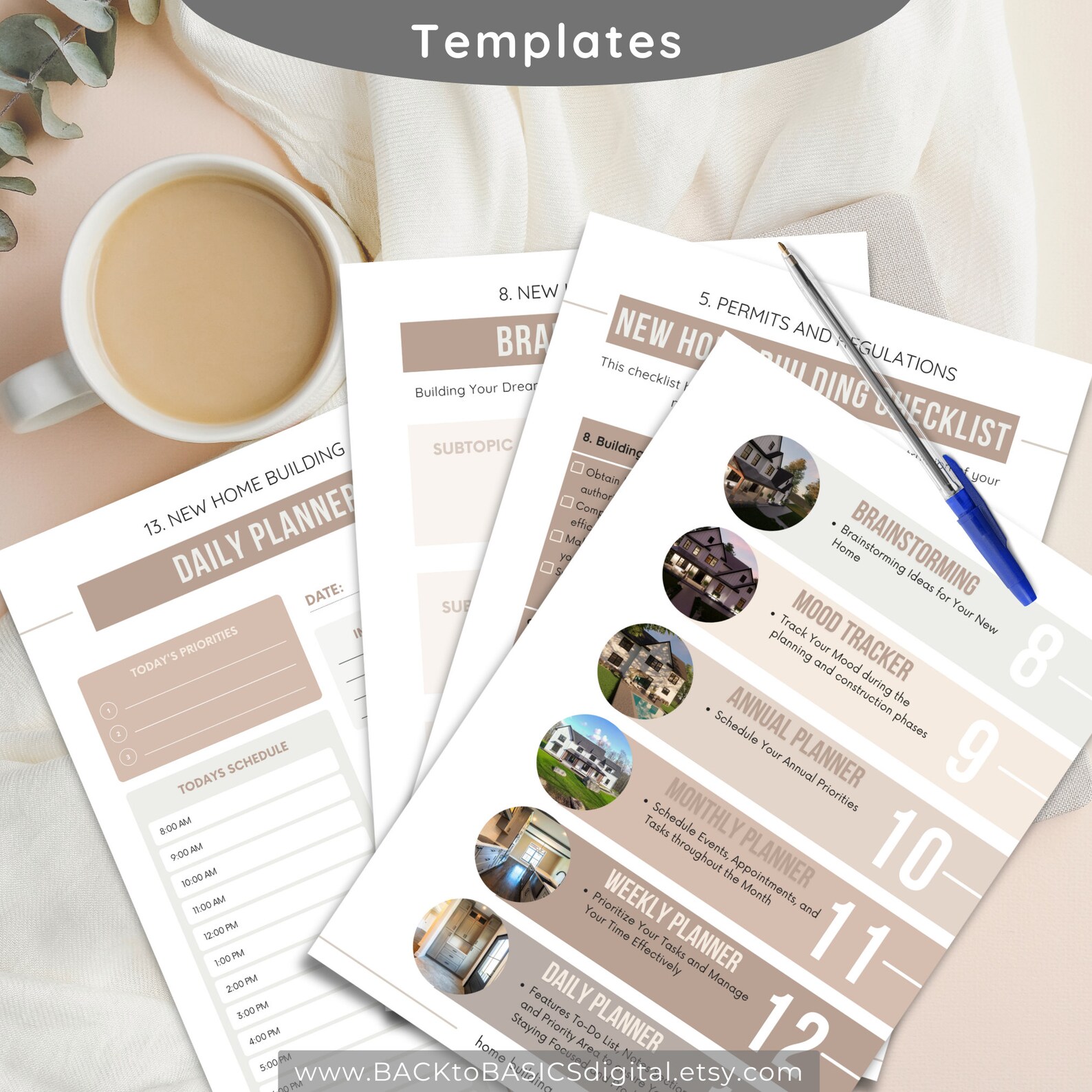 Home Building Workbook - 14-page Printable PDF Workbook, Digital ...