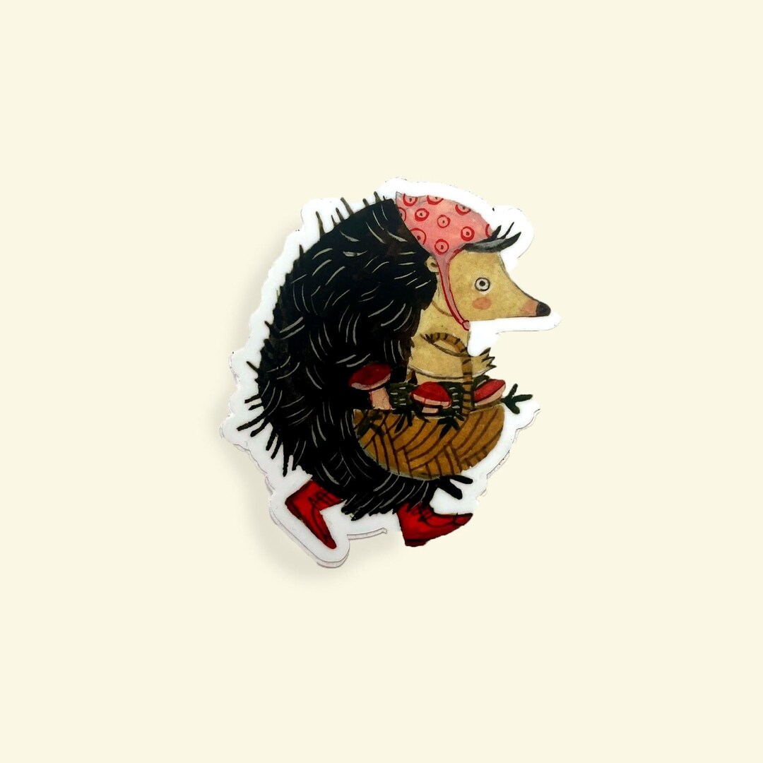 Hedgehog Collector Vinyl Sticker - Etsy