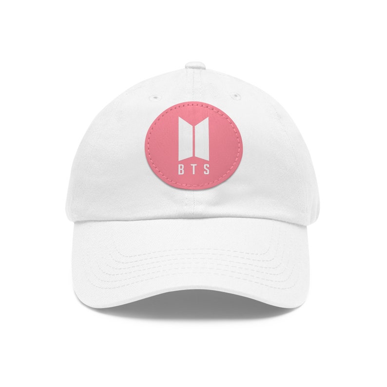 BTS Logo Inspired Dad Hat With Leather Patch round - Etsy