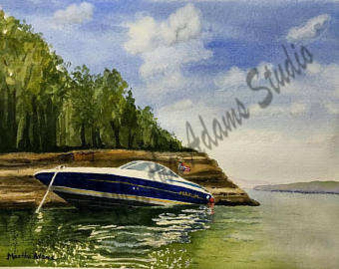 VENDIDO Sarah's Maxum, pintura acuarela por Martha Adams, 11 x 14 ...