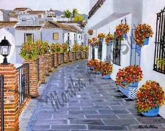 Greek Street Scene - Etsy