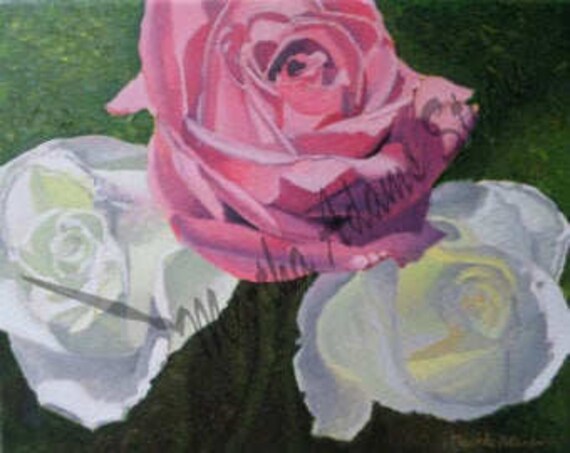 Art roses oil painting oil painting floral oil painting by | Etsy