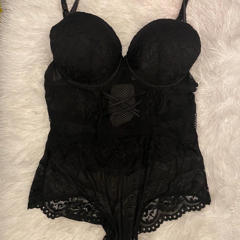 Black Lace Teddys - Etsy