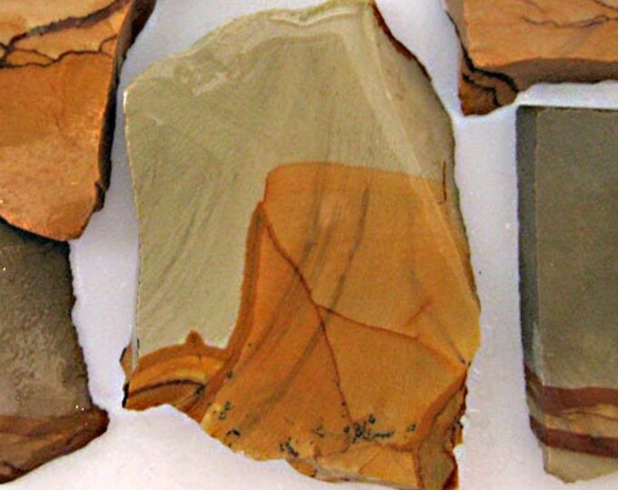6 Picture Jasper Slabs * Lapidary Rough * Scenic Jasper * Landscape ...