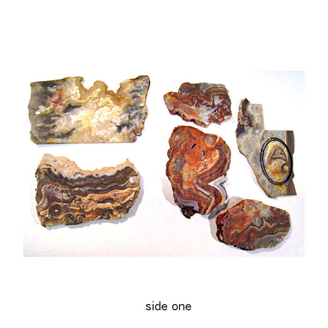 LAPIDARY AGATE SLABS All 6 Slabs for the Money Tolpa Lapidary Lapidary ...