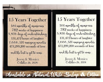 15 Years Together | Etsy