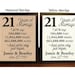 21st Anniversary | 21 Year Anniversary | 21st Anniversary Gift | 21 ...