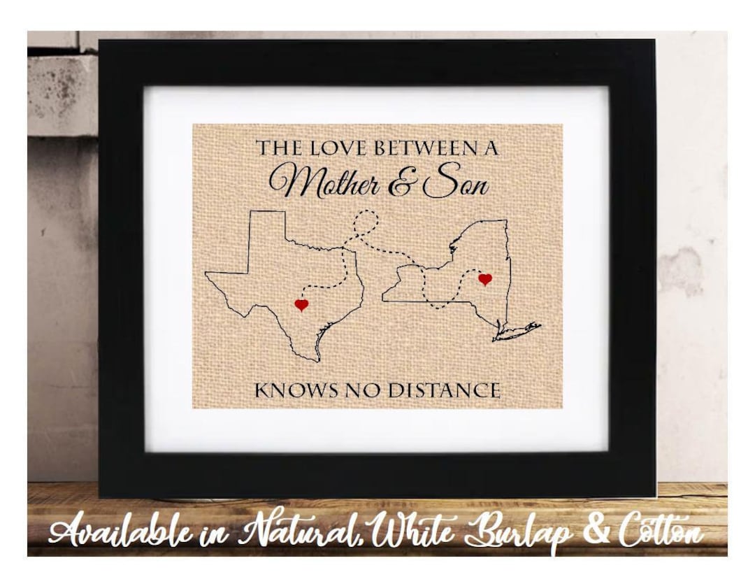 The Love Between a Mother & Son Know No Distance | Mothers Day Gift for ...
