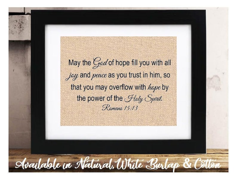 May the God of Hope Fill You With All Joy and Peace | Power of the Holy ...