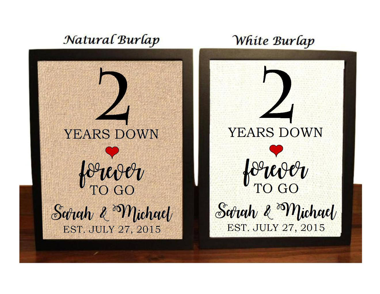 2nd Anniversary Gift | 2nd Wedding Anniversary Gift | Gift for 2nd ...