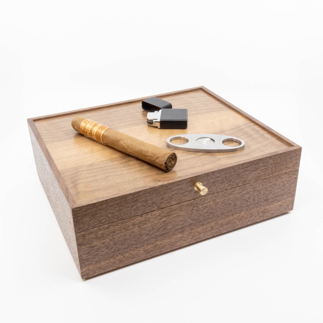 Humidor Handcrafted Walnut and Spanish Cedar Humidor Walnut - Etsy