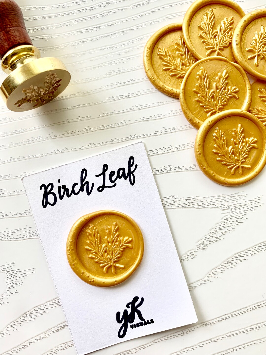 Self Adhesive Birch Leaf Wax Seals Wedding Invitation Save - Etsy