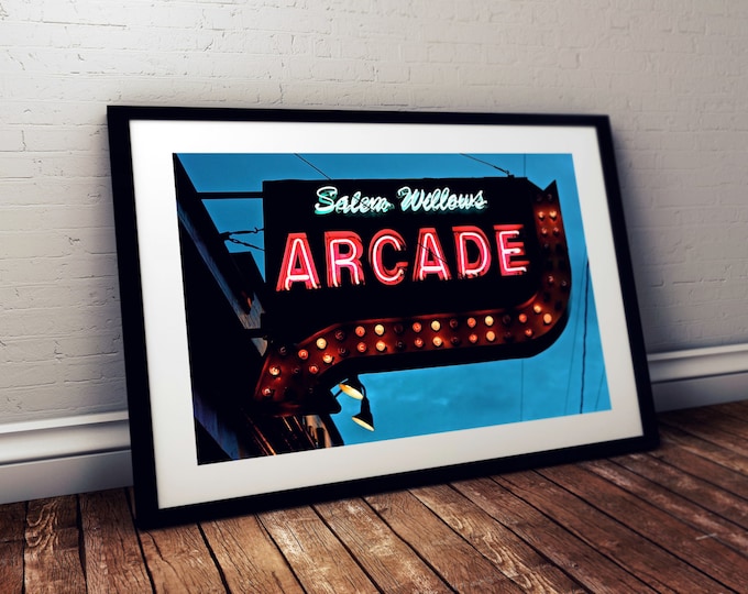 The Willows, Neon Sign, Arcade, Salem, Retro, Vintage, Nostalgia ...