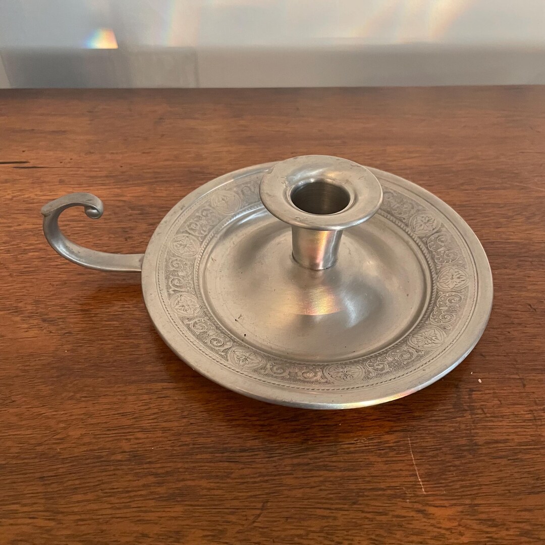Vtg Preisner Pewter Candle Holder - Etsy