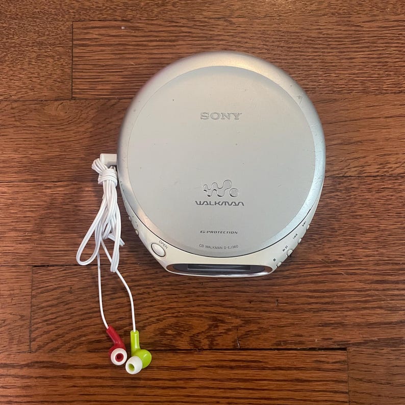Sony D-EJ360 CD Portable Player Walkman in Silver - Etsy