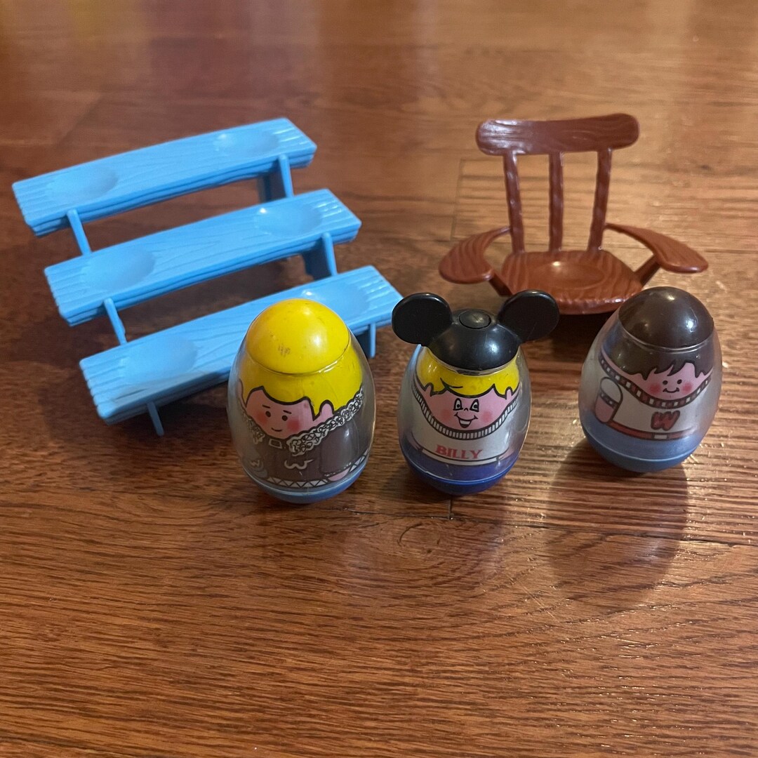 Disney 1970s Weeble Wobbles Playskool Figurines Accesories - Etsy