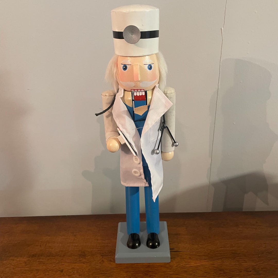 Doctor Nutcracker Christmas Mantle Decor 15” - Etsy