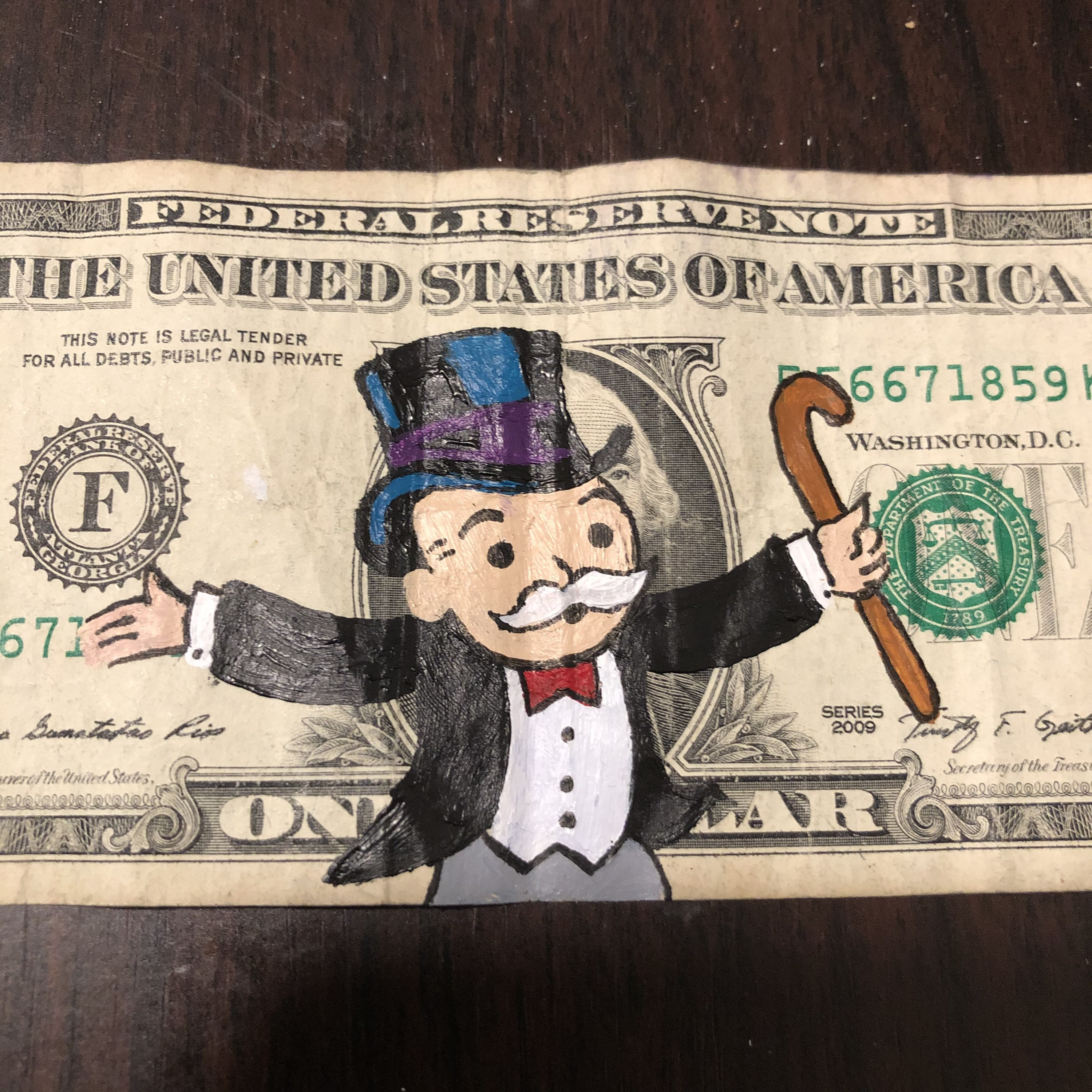 Painting Art & Collectibles Monopoly Man Dollar Bill Mr etna.com.pe