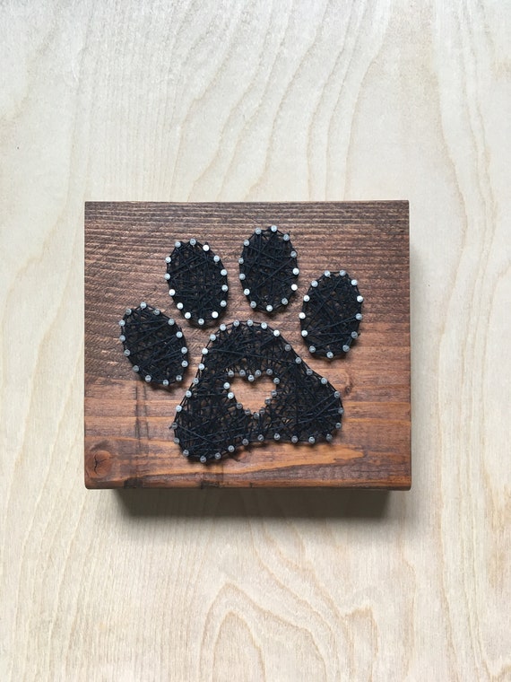 Paw Print String Art - Etsy