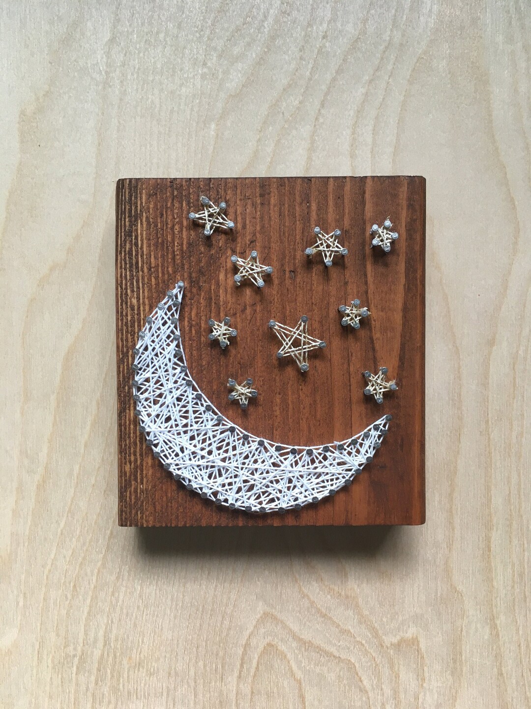 Moon and Stars - String Art - Etsy
