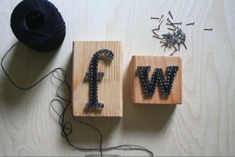 String Art Letters - Etsy