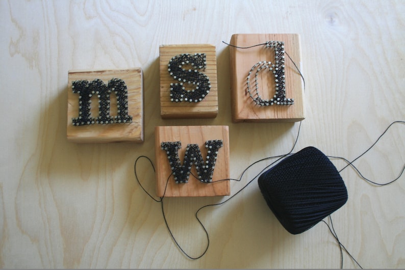 String Art Letters - Etsy